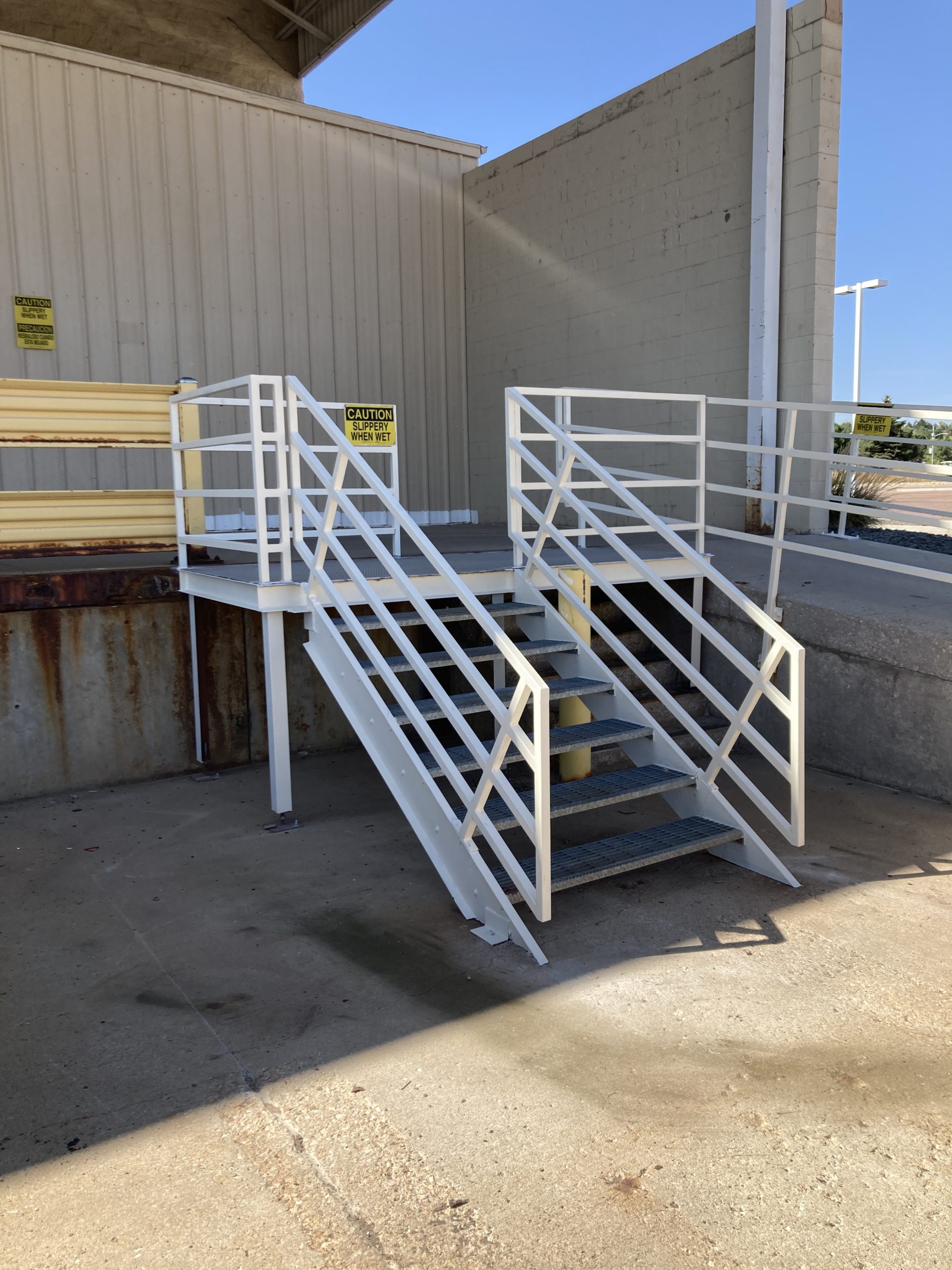 Receiving Dock Stairs, Handrails & Guardrails