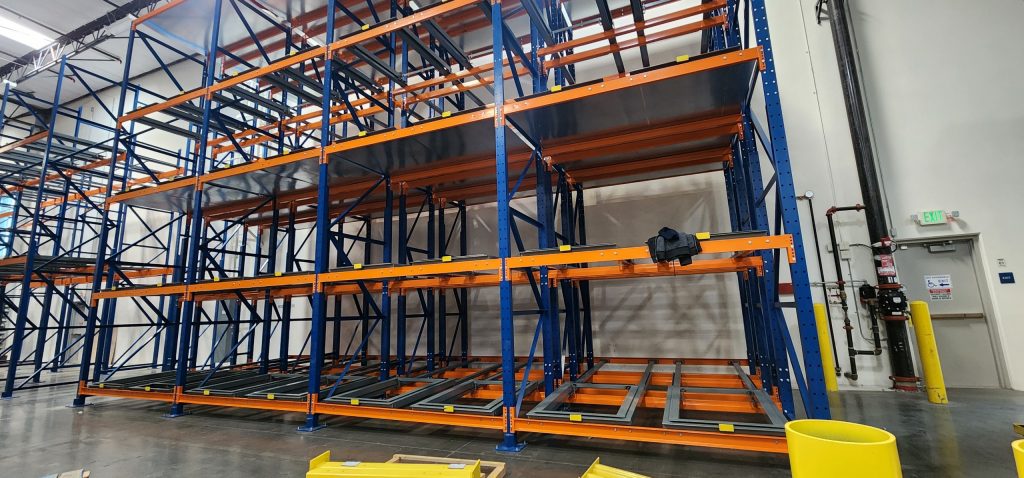 Fire Sprinkler System in 3-Deep Pallet Rack - Western Storage and Handling