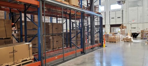 Pallet Rack Security Cages for High Dollar SKUs