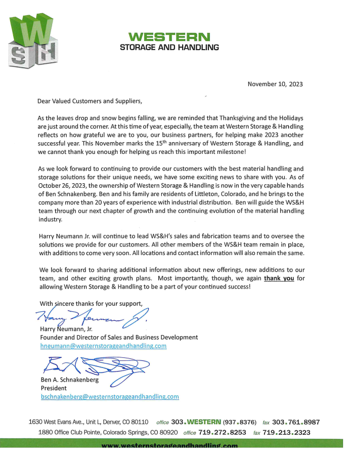 Western Storage and Handling - Western Storage and Handling